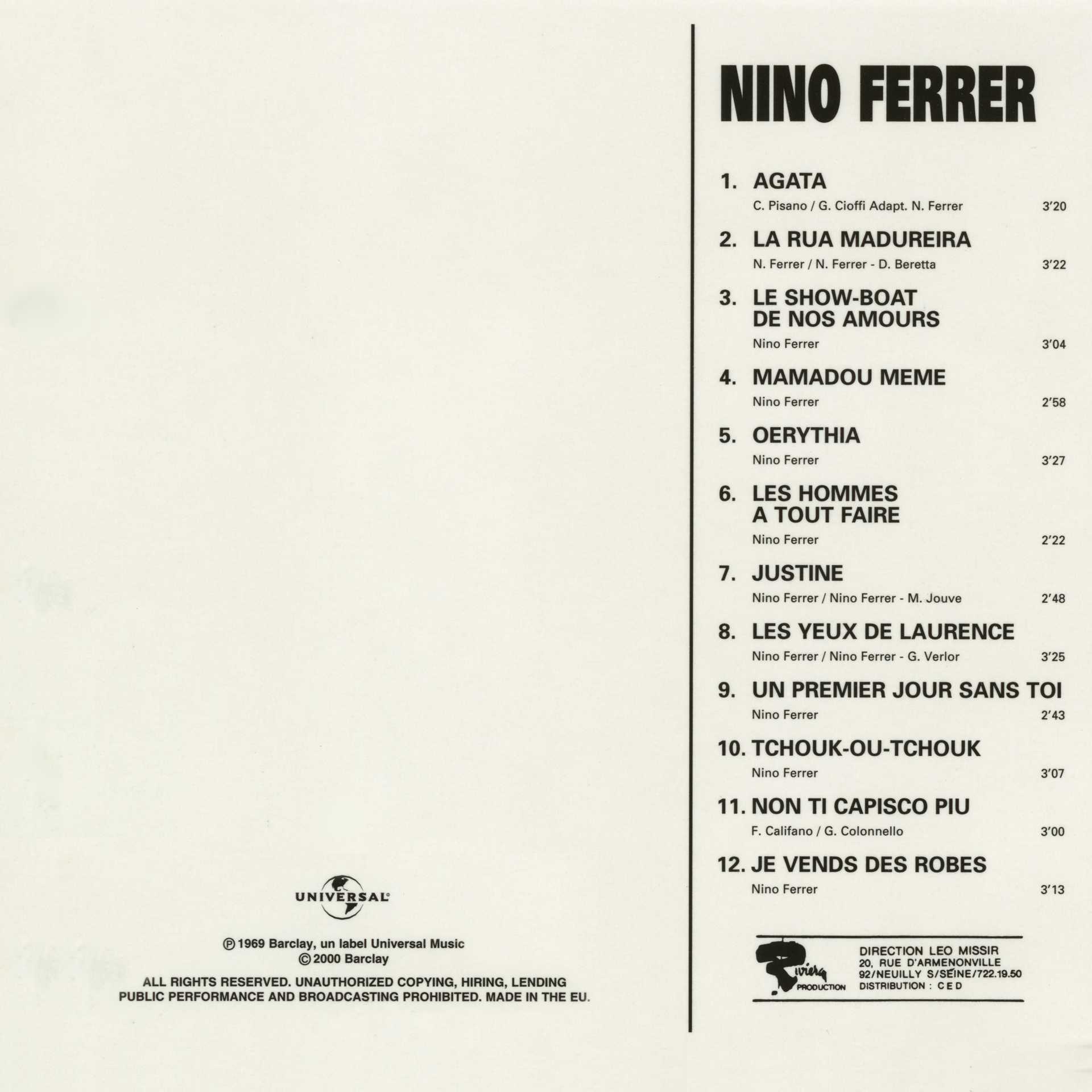 Nino Ferrer - Le site officiel - Albums